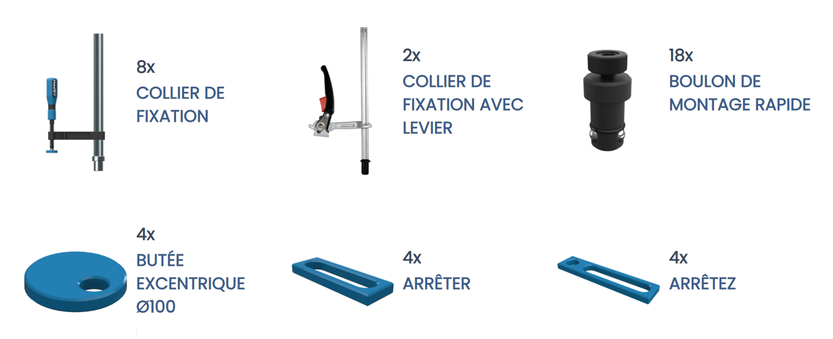 Kit fixation - EMT Est Machines Techniques